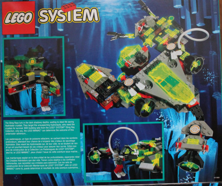 6160: Sea Scorpion - Back of the Box Builds