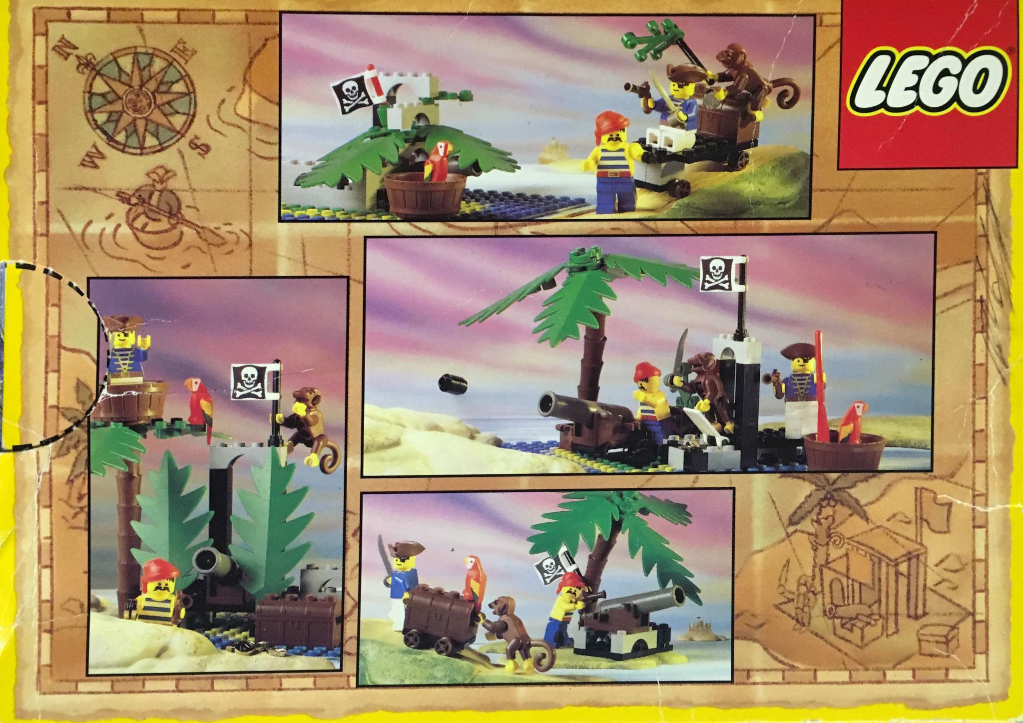 6260: Shipwreck Island - Back of the Box Builds