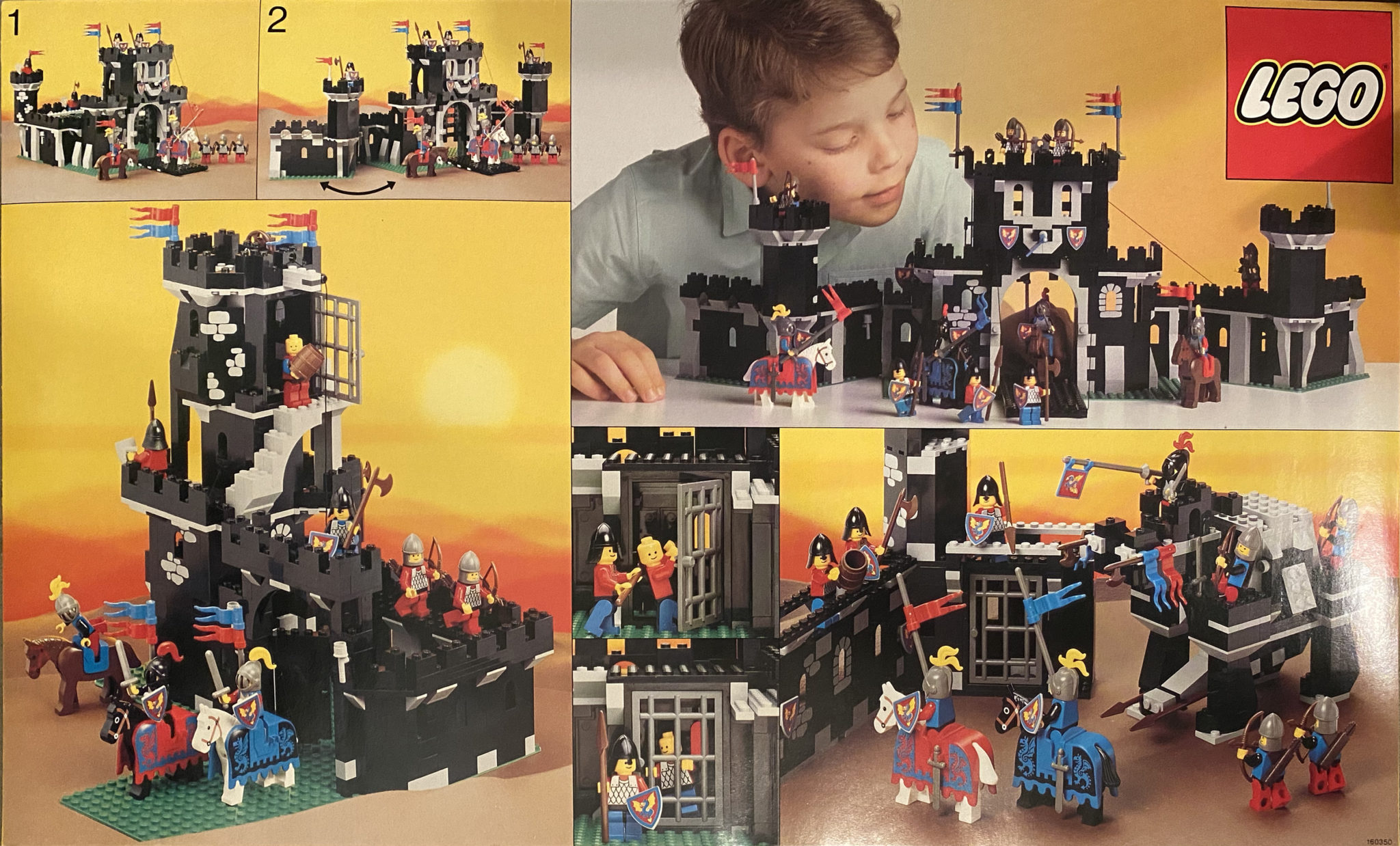 6085: Black Monarch's Castle - Back of the Box Builds