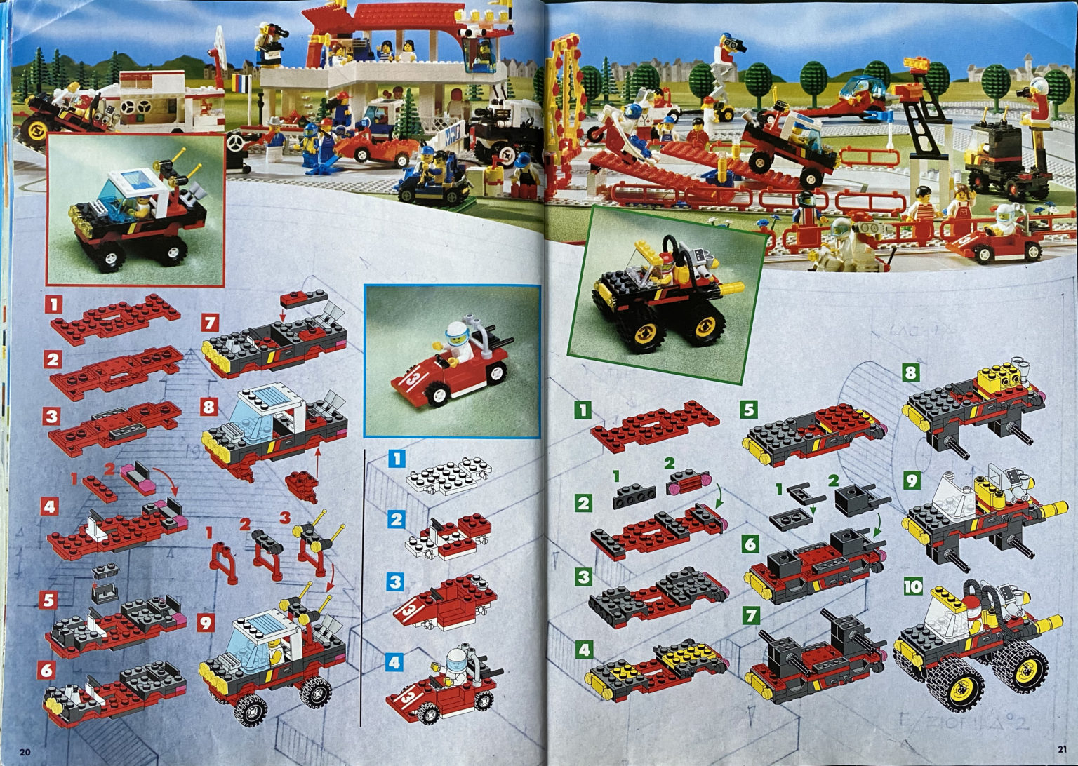 Book 260 - Page 20-21 - Back of the Box Builds