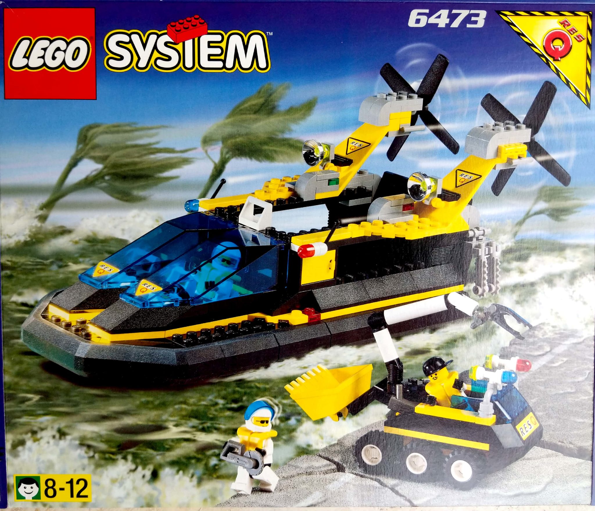6473: Res-Q Hovercraft - Back of the Box Builds