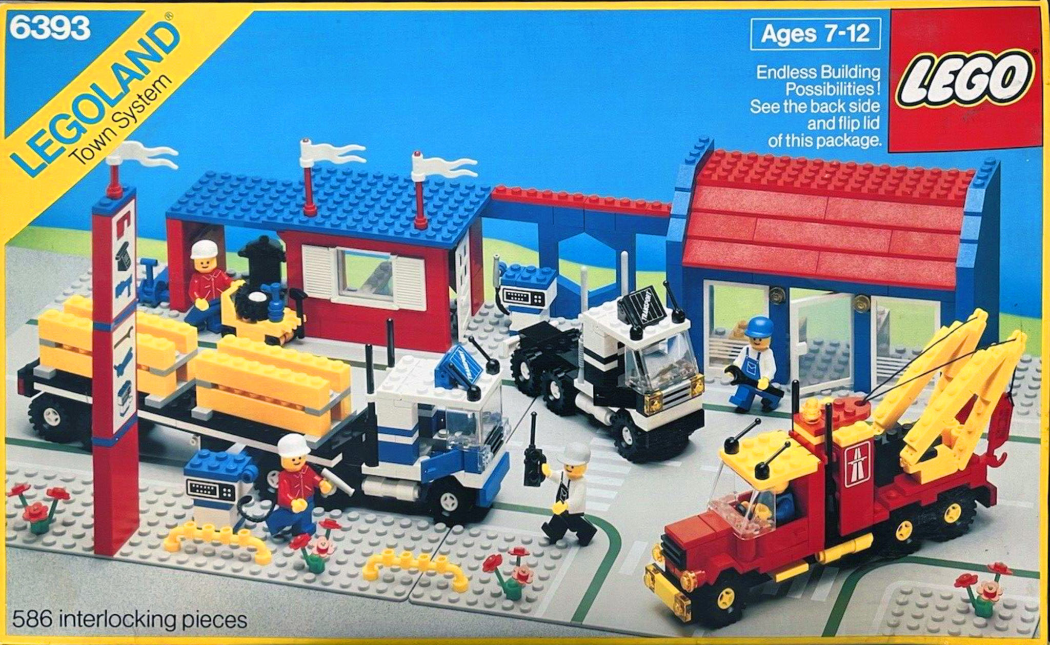 6393: Big-Rig Truck Stop - Back of the Box Builds