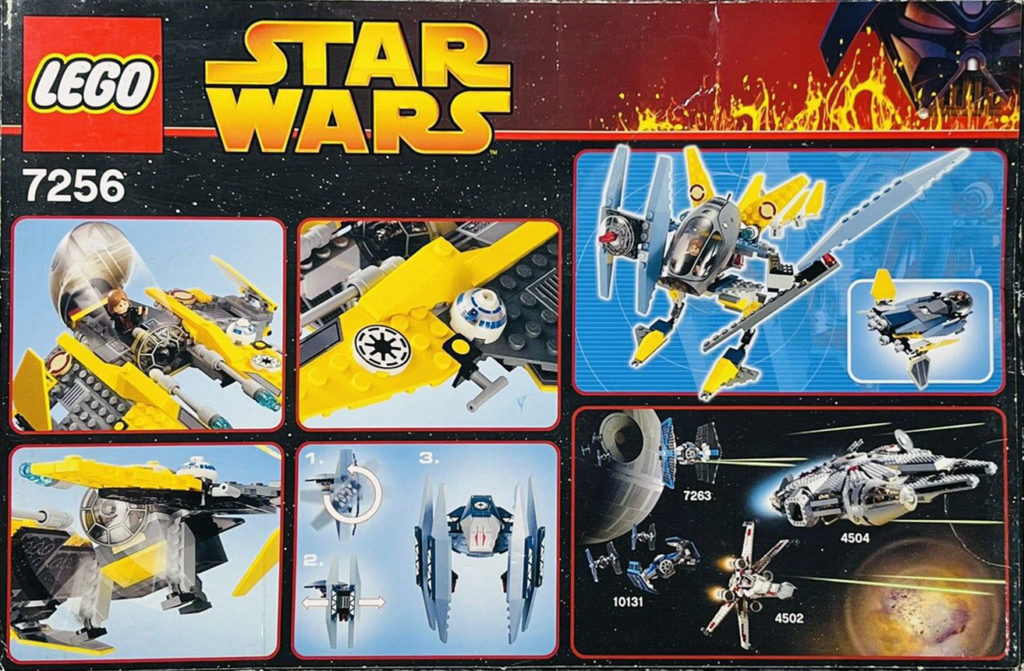 7256: Jedi Starfighter & Vulture Droid - Back of the Box Builds