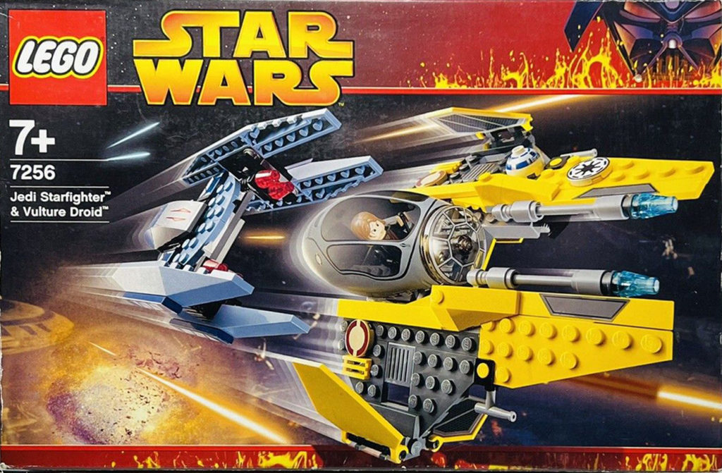 7256: Jedi Starfighter & Vulture Droid - Back of the Box Builds